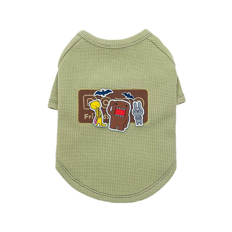 Нагрудная магнитная толстовка с рисунком для собак и кошек, размер XS, цвет серо-зеленый - Легкая летняя одежда
