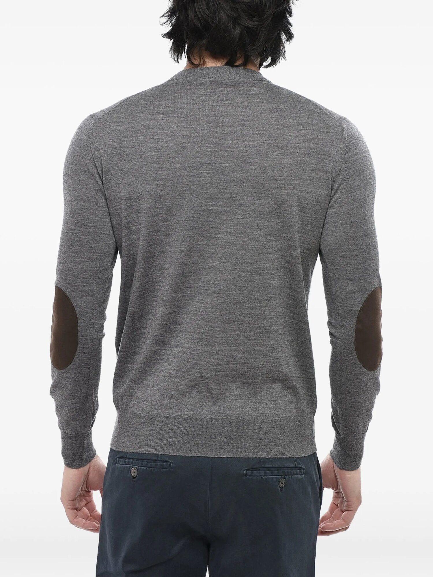 Свитер Paolo Pecora Elbow-patch crew-neck sweater, размер 54 — фото 1