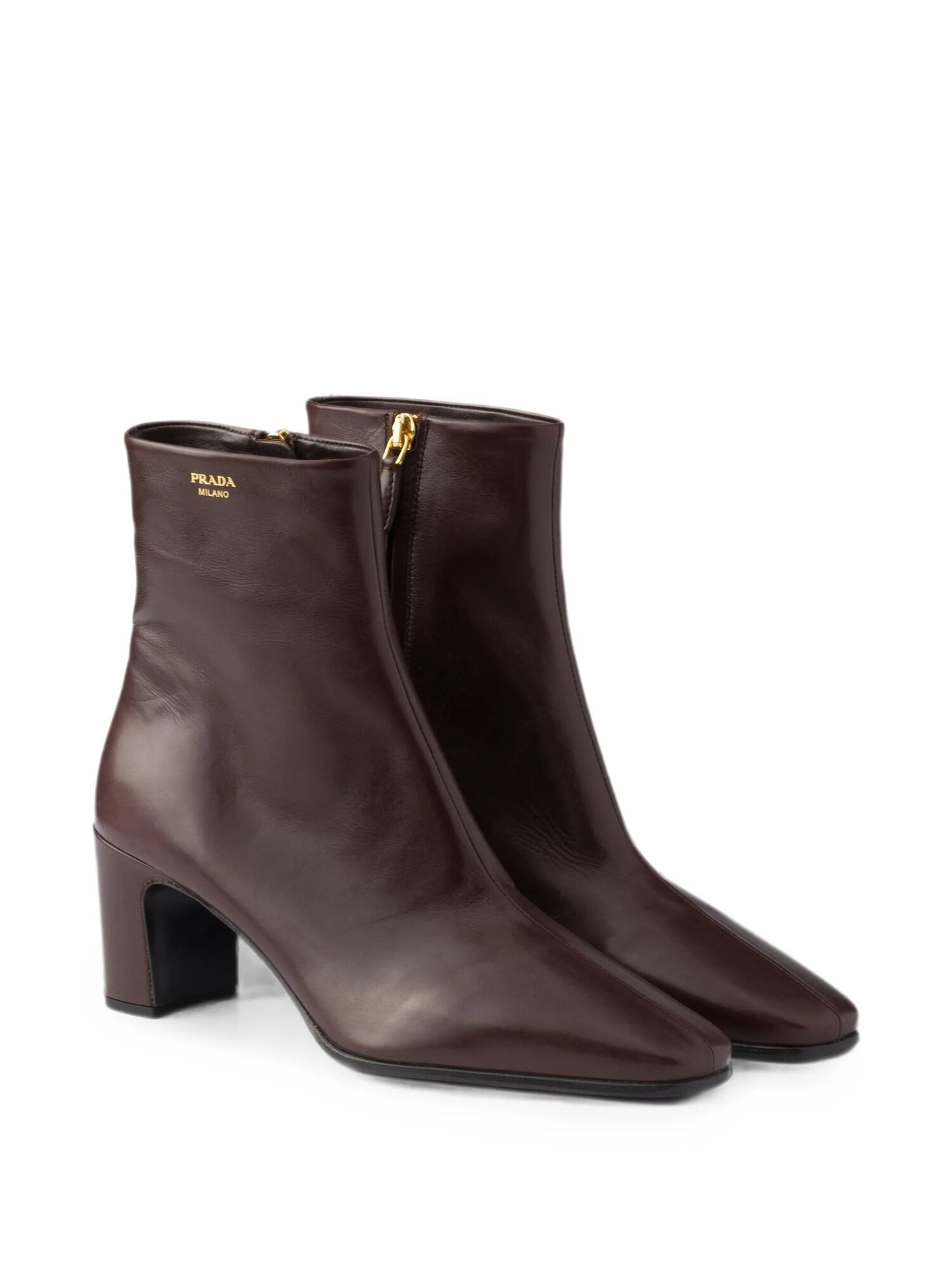 Ботинки Prada Leather booties, размер 39 EU — фото 1