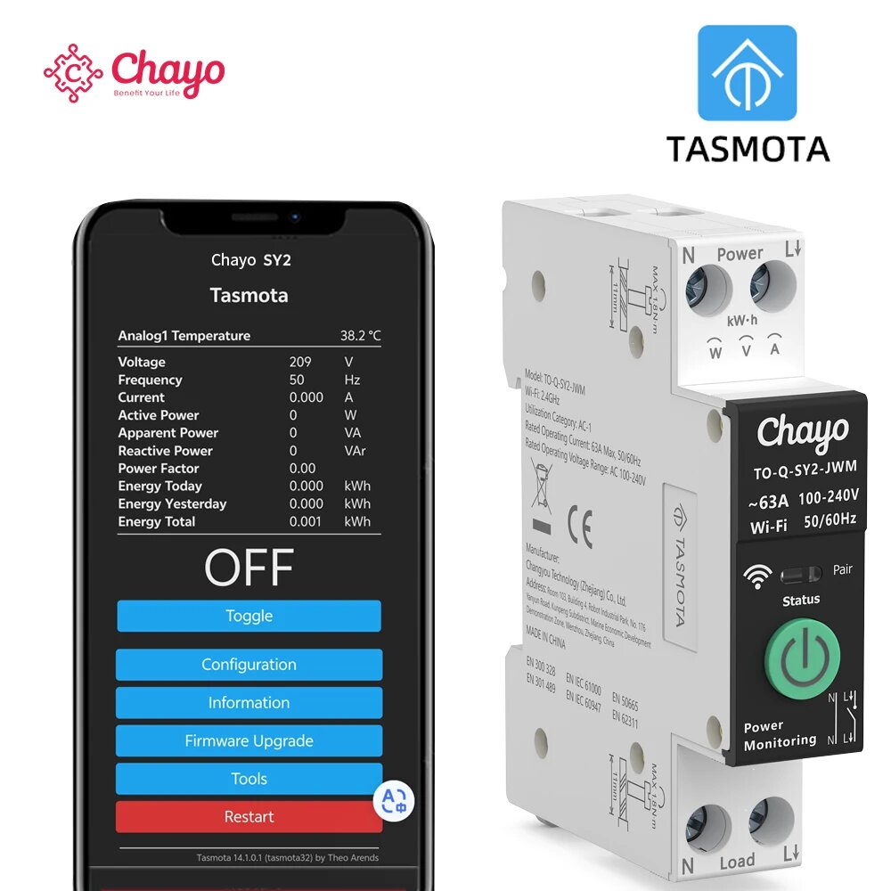 Тонгou Smart Circuit Breaker 1-63A