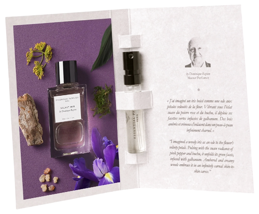 Миниатюра Essential Parfums Velvet Iris 2 мл унисекс - Эссенциал Парфюмс Вельвет Ирис парфюмерная вода