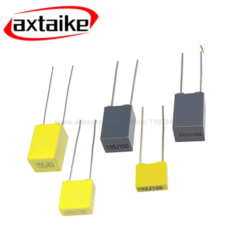 Axtaike полипропиленовые конденсаторы 20шт 100В 1нФ - 470нФ 6.8nF 682