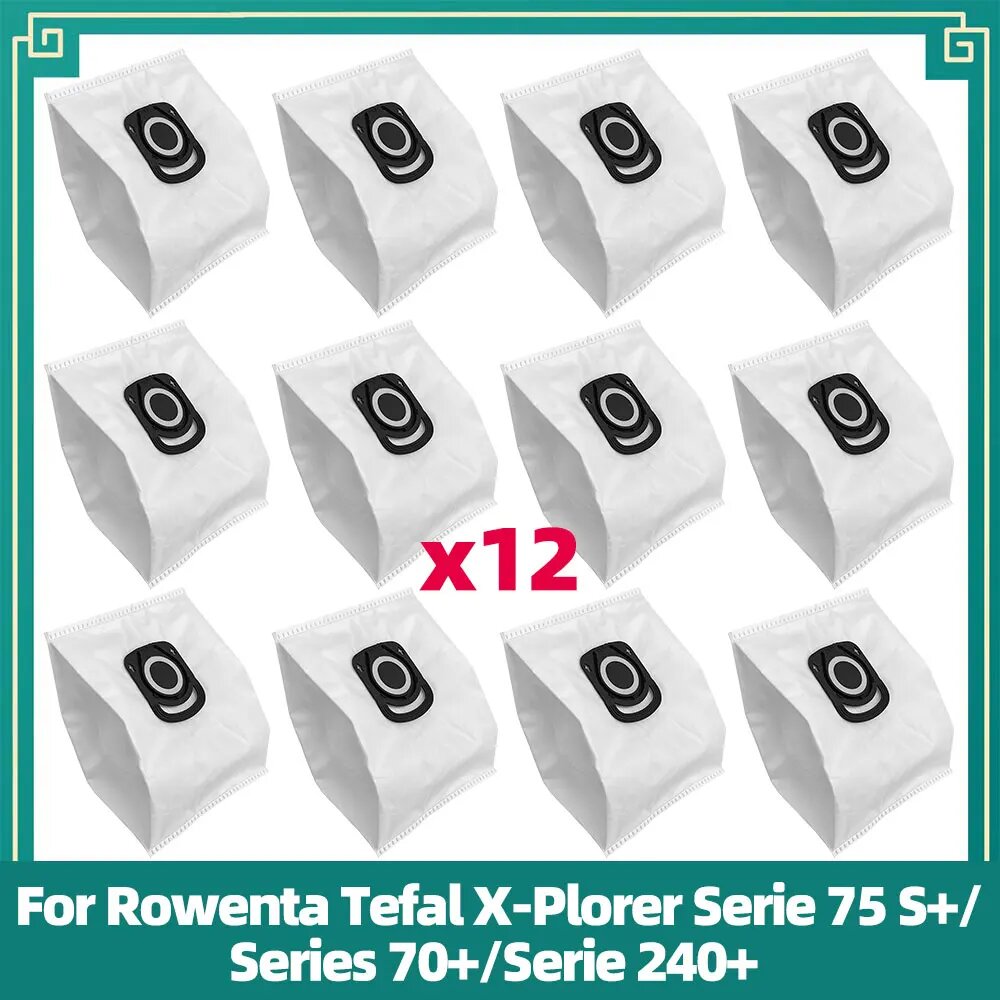 12 мешков для пыли Rowenta Tefal X-Plorer, set 4