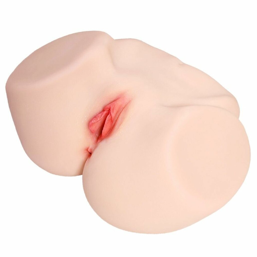 Мастурбатор-полуторс "Jenny Onahole Real Vagina" с вибрацией, двойным слоем, 37x26.5x15.5 см, телесный