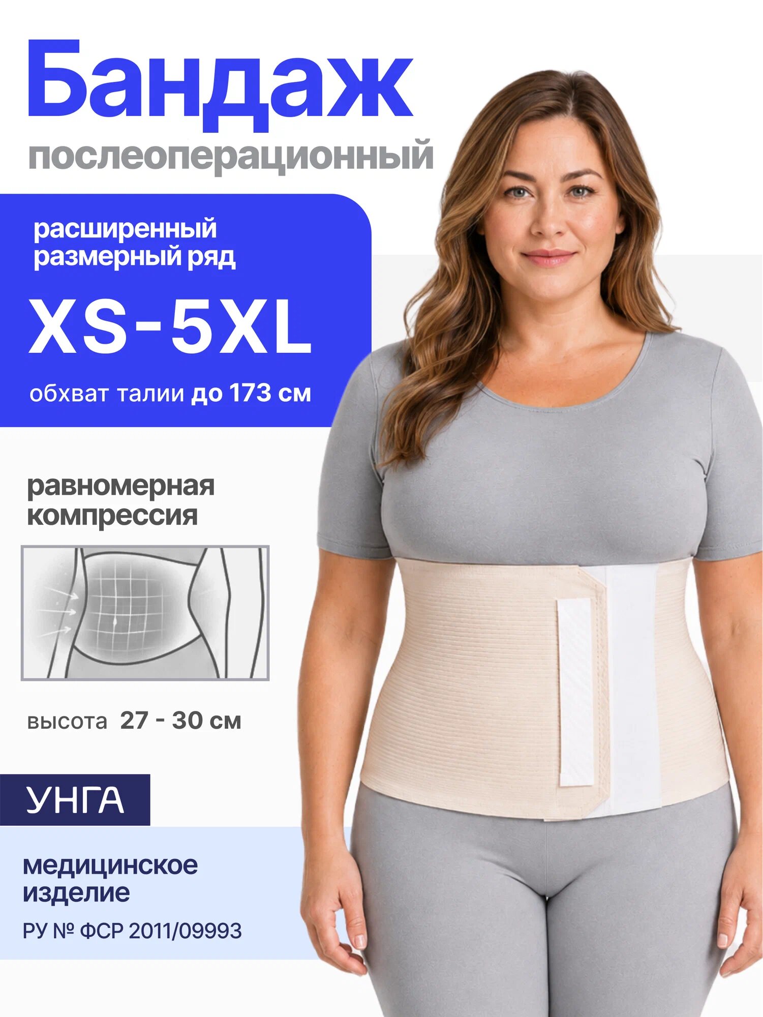 Бандаж послеоперационный брюшной - бандаж, послеродовой, после кесарево