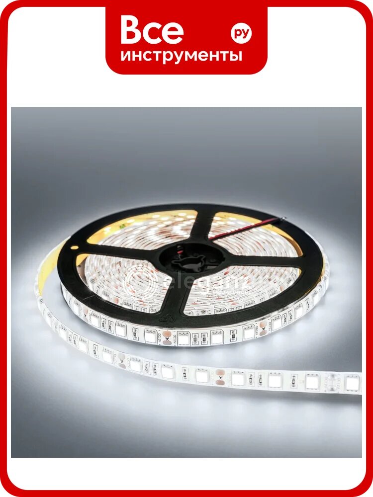 Светодиодная лента Eleganz LUX 5050 60 LED 14.4W/M силикон IP65 12V холодная 6000К EL-LS65-14W