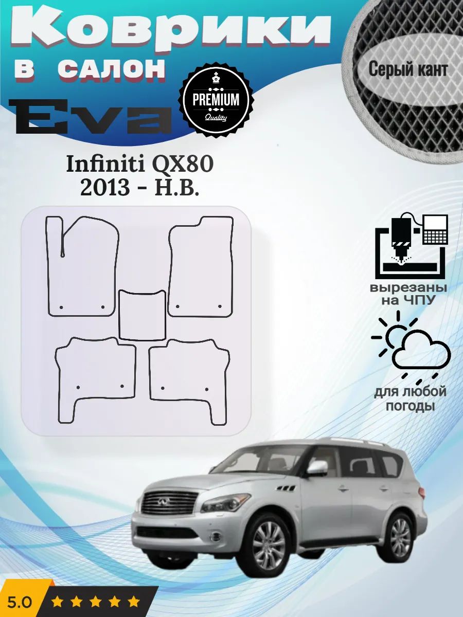 Eva Эва коврики Infiniti QX80 Инфинити