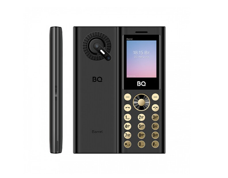 Мобильный телефон BQ 1858 Barre Черный / серебро 3 sim 1.77″ 2G 800 mAh