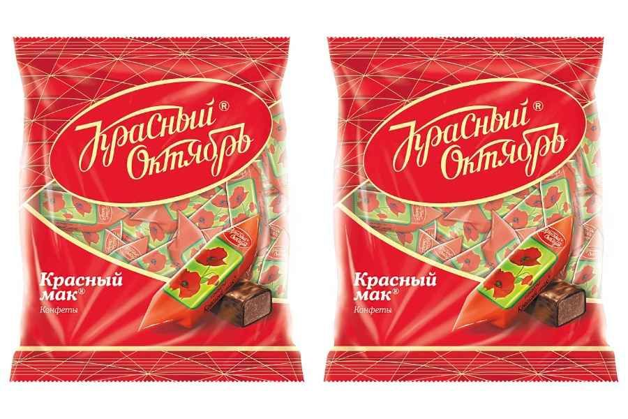 Красный Октябрь Конфеты Красный мак 250 г, 2 шт