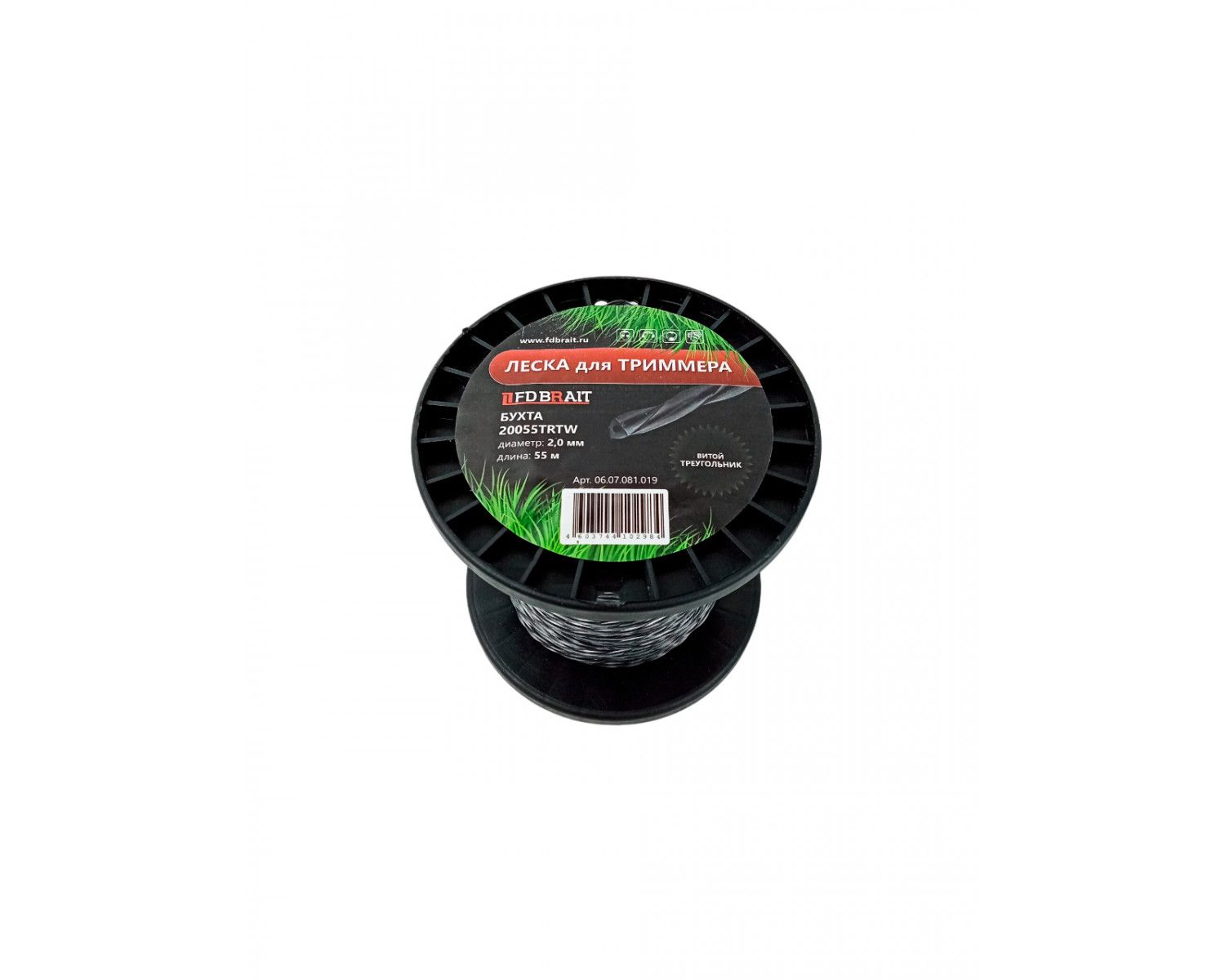 Леска BRAIT TRI TWIST 2.0ммХ55м витой треугольник