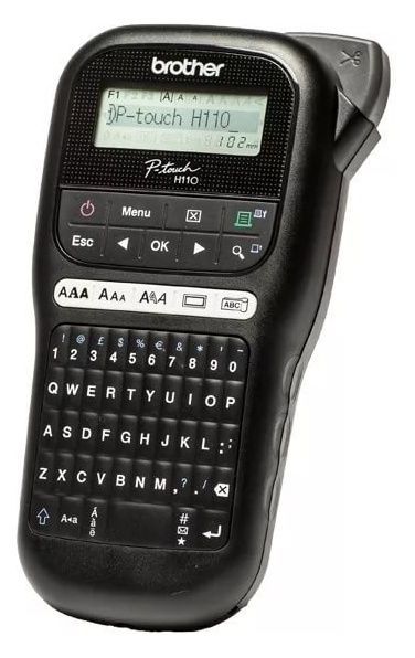 Принтер для печати наклеек Brother PT-H110, ручной, русская клавиатура