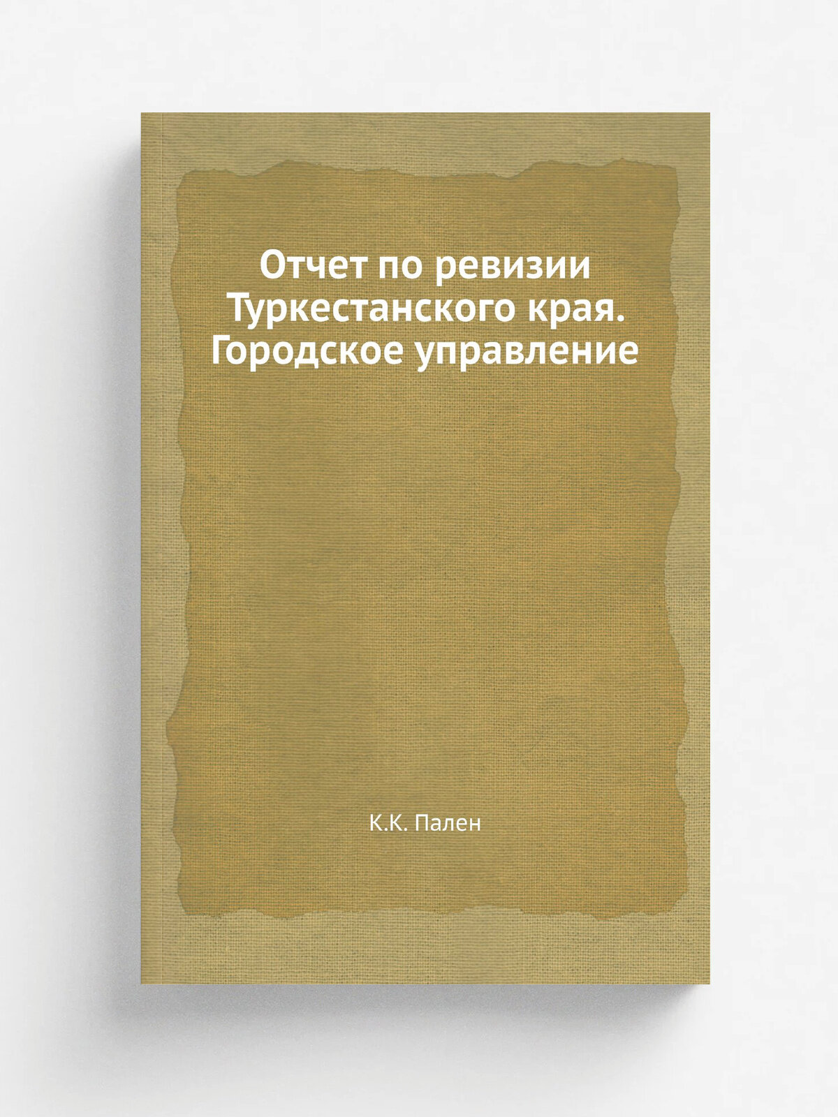 Отчет по ревизии Туркестанского края. Городское управление
