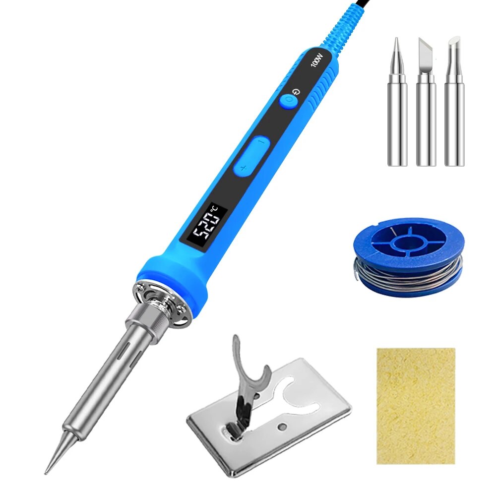 Паяльник Lefavor 100W 120W 150W 220V EU PLUG 919-BLUE SET