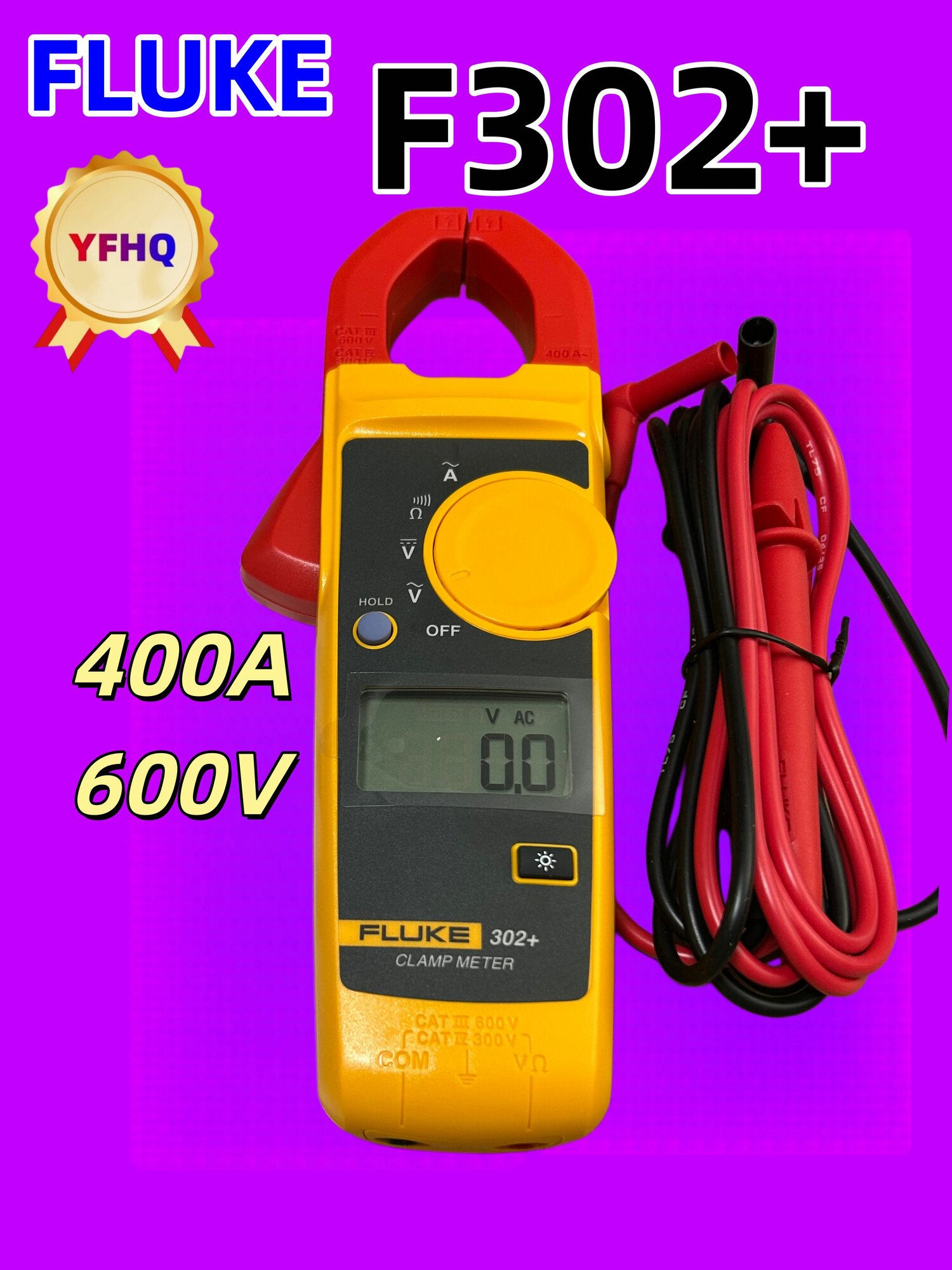 Цифровой мультиметр F302+, 600 В.400А