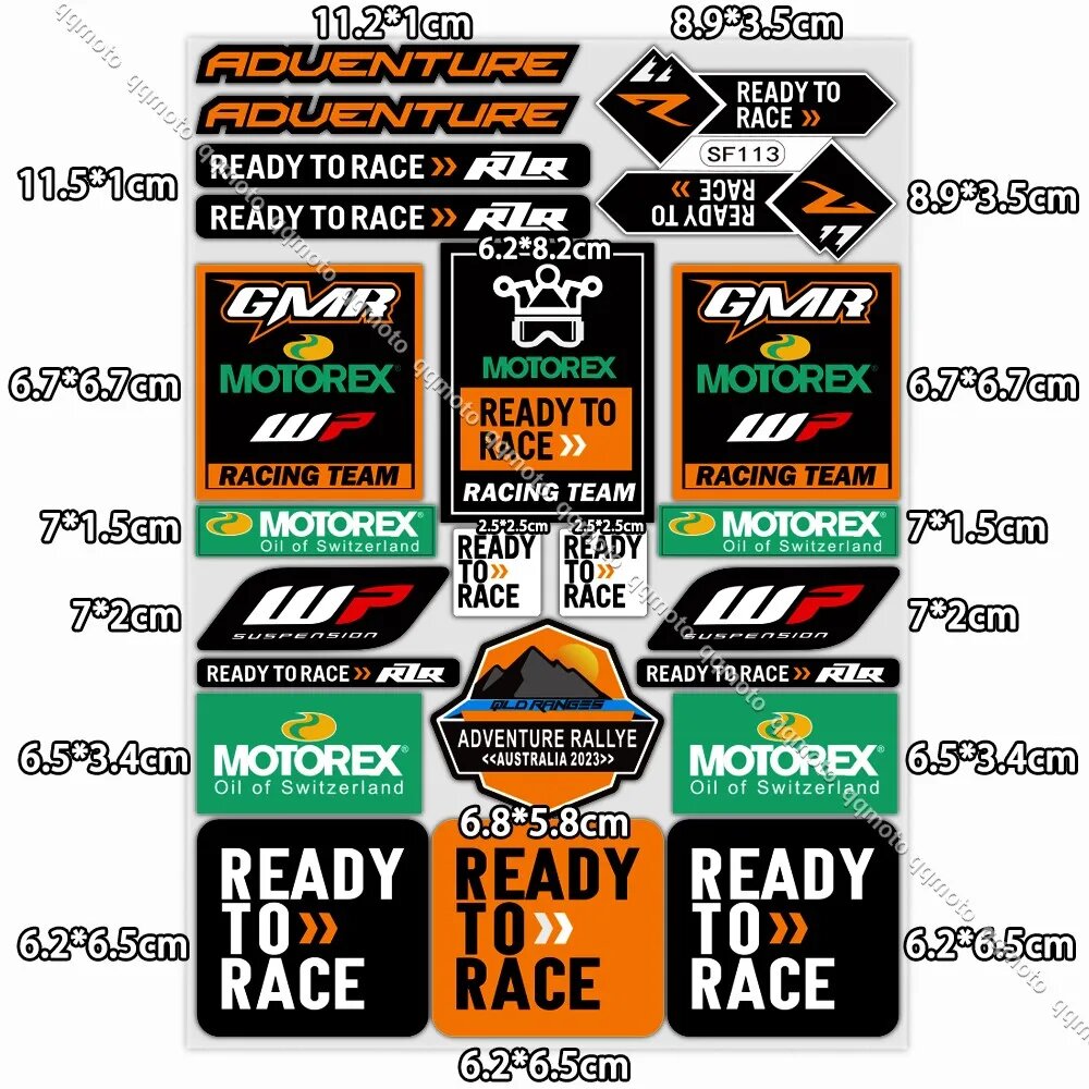 Наклейка Motorex Adventure Rallye, Color: 002