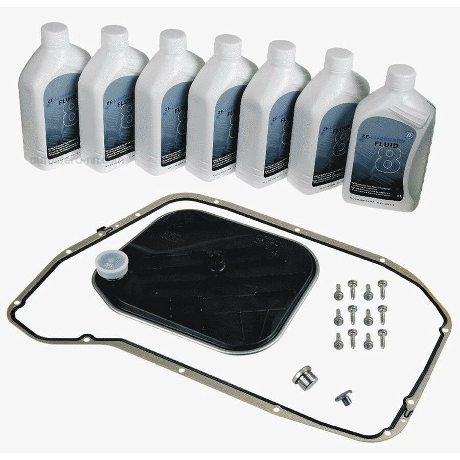 ZF PARTS 1087298369 Комплект замены масла АКПП 8HP55 A4/A6/A5/A8/Q5 06> (фильтр+прокладка+болты+масло 7л)