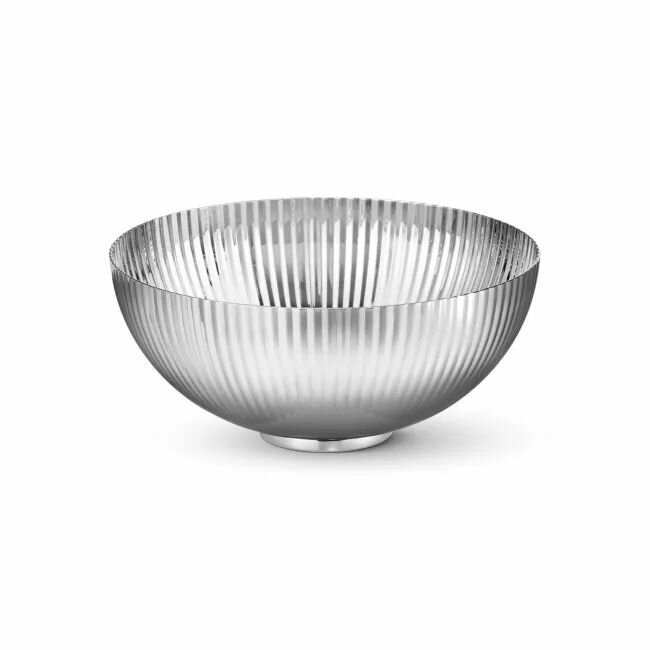 Чаша декоративная Georg Jensen Bernadotte, 13 см, полированная сталь, цвет серебро