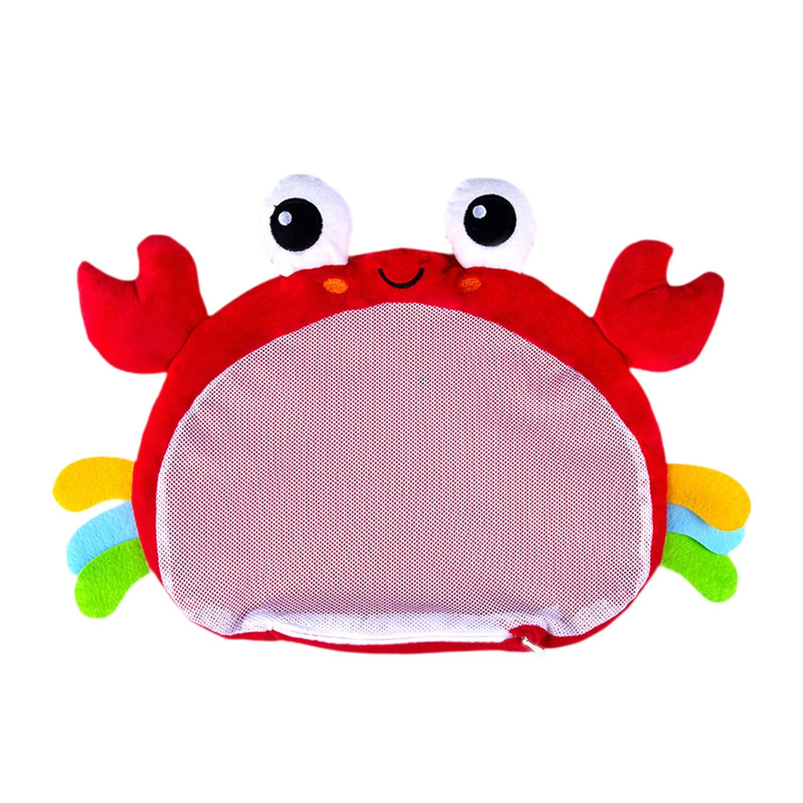 Сенсорная игрушка-мешочек с фасолью для малышей, прочная, сделана своими руками, для детей младшего возраста, без фасоли, в виде краба.