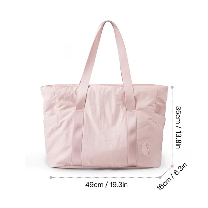 BAGSMART Полиэстер сумка-тоут для ноутбука 15,6 дюйма Розовый, Pink L