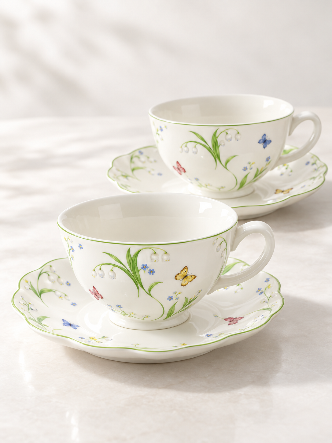 Набор чайных пар Villeroy & Boch Colourful Spring, 4 предмета, 2 чашки и 2 блюдца