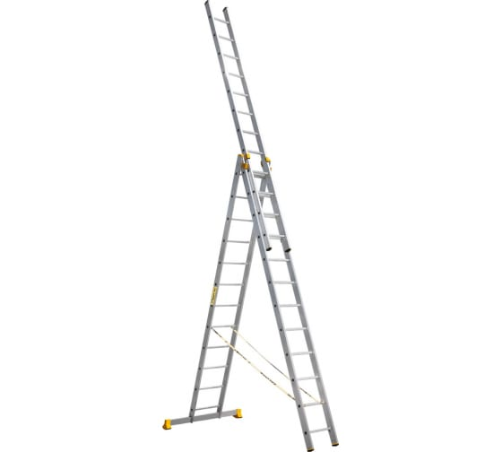 Лестница алюмет 3*12 алюминиевая профессиональная P3 9312