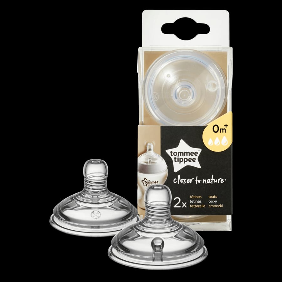 Соска Tommee Tippee силиконовая для бутылочки, 0m+, 2 шт