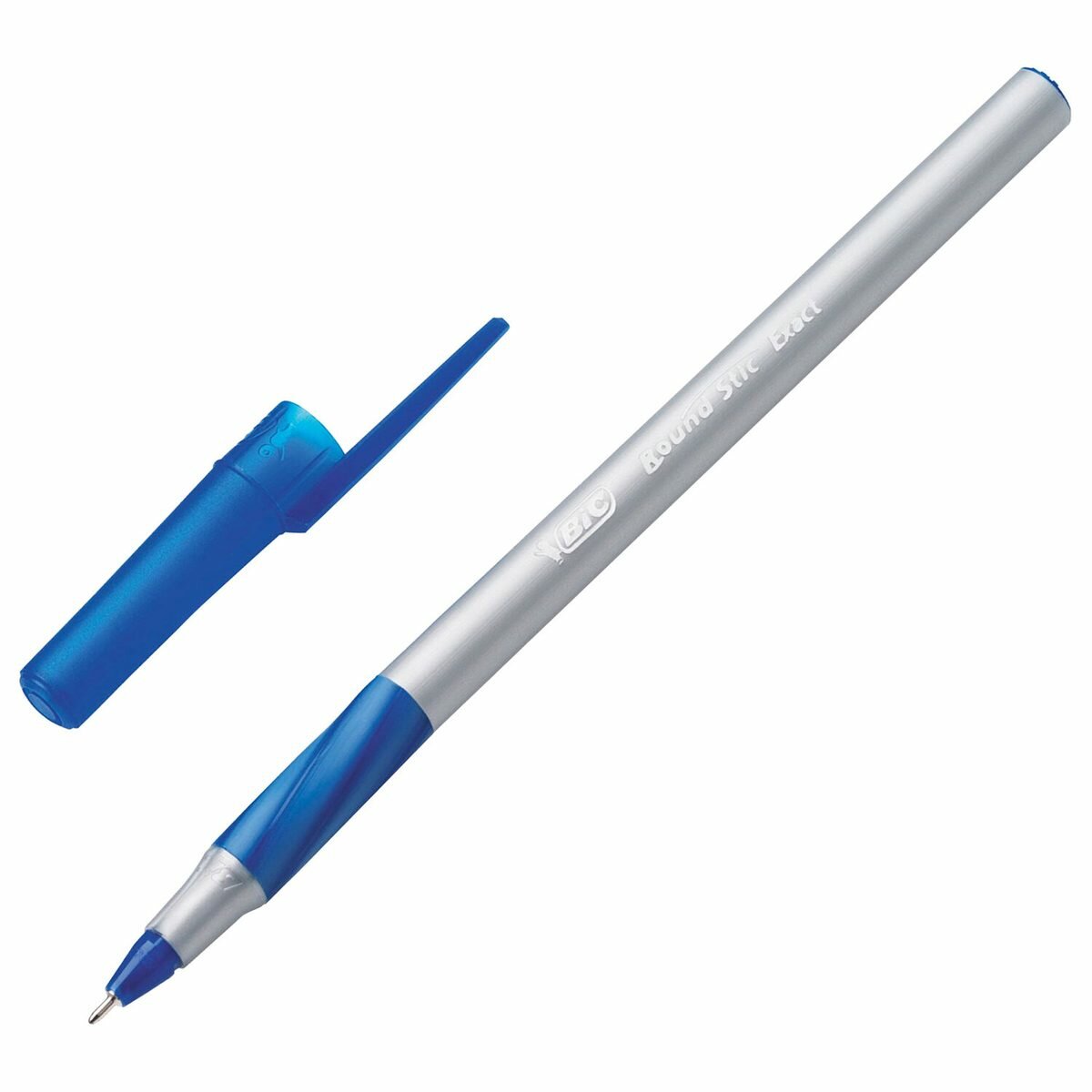 Набор шариковых ручек BIC Round Stic Exact (0.28мм, синие) блистер, 4шт. (932857), 20 уп.