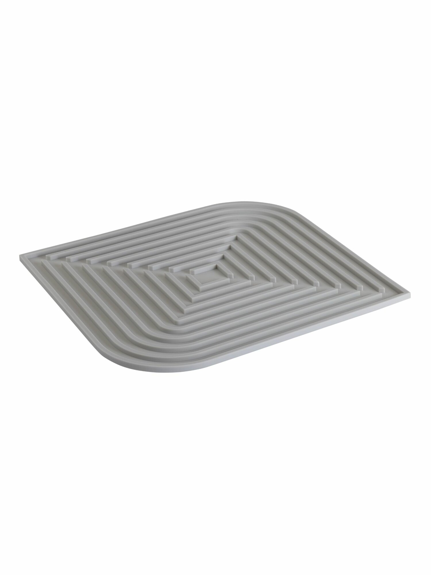 Коврик для сушки посуды Dry Flex 34,5х31,5 см силиконовый на кухню настольный гибкий серый