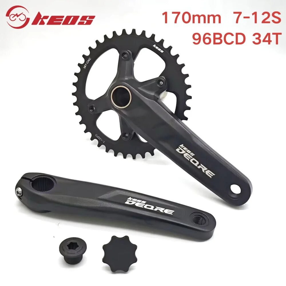 KEOS Deore Шатуны 170 мм, 34T, 7-12S, 96BCD