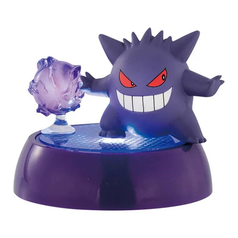Bandai Pokemon Gengar Светящаяся фигурка с подсветкой, коллекционная фигурка 12 см для фанатов, яркая светодиодная