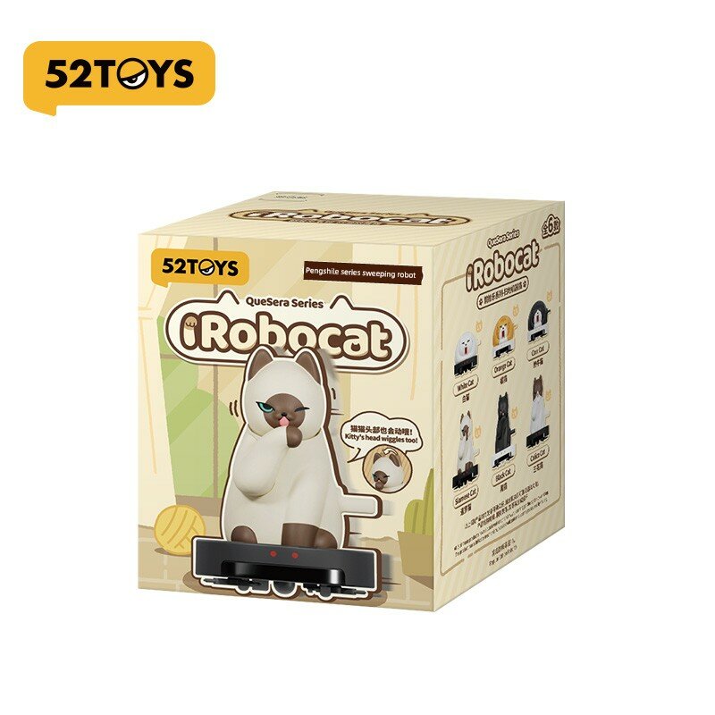 52TOYS Que Shile Series Робот-Кот Акционная Фигурка Слепой Бокс Коллекционная Игрушка - Одна Коробка Случайный Вариант,
