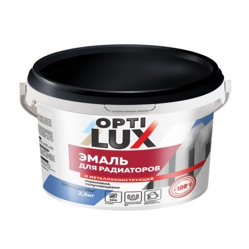 Эмаль акрил. д/радиаторов и металлоконструкций оптилюкс 1кг (И)