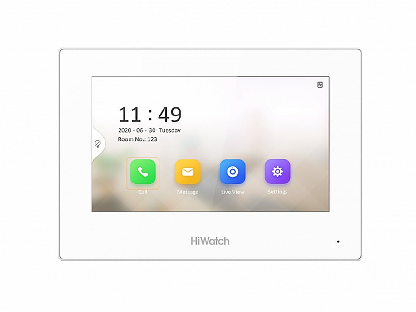 Монитор видеодомофона HiWatch VDP-H3212W — 7-дюймовый цветной TFT-экран, Wi-Fi, поддержка 4 панелей