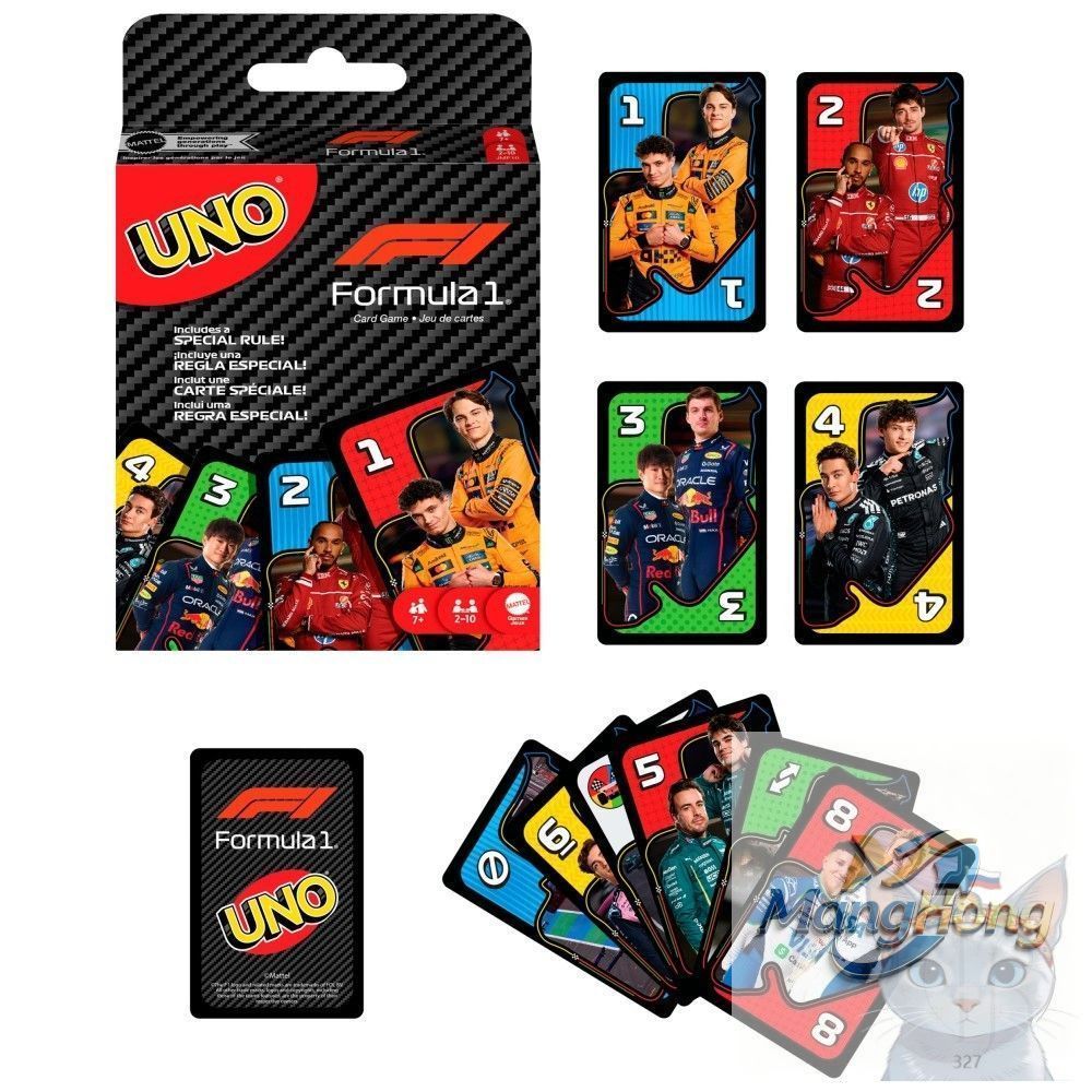 Mattel Games Uno Formula 1 - Настольная карточная игра Формула 1 JMF10