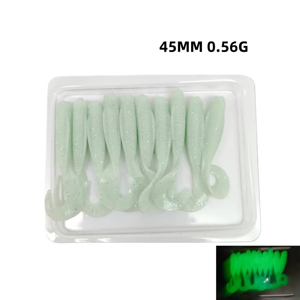 Мягкие приманки MUKUN, 10 шт, изумрудный, GD04 04