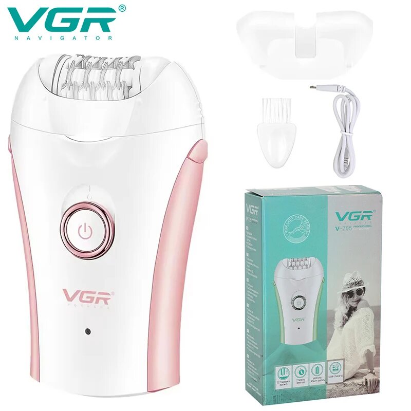 Эпилятор VGR V-705 для лица и тела retail box1