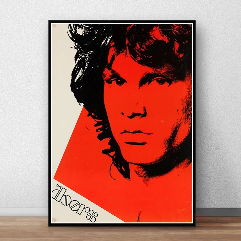 Poster The Doors Jim Morrison Красный, 16, 40X60cm Unframed