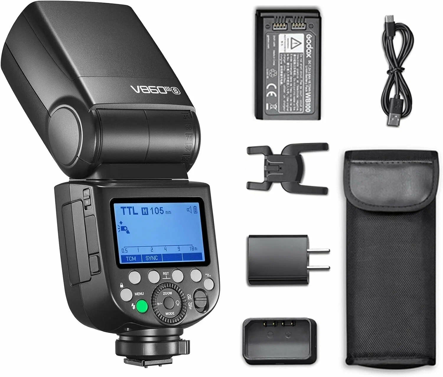 Вспышка Godox V860III-S ， для Sony , радиосинхронизация, TTL, собственный аккумулятор