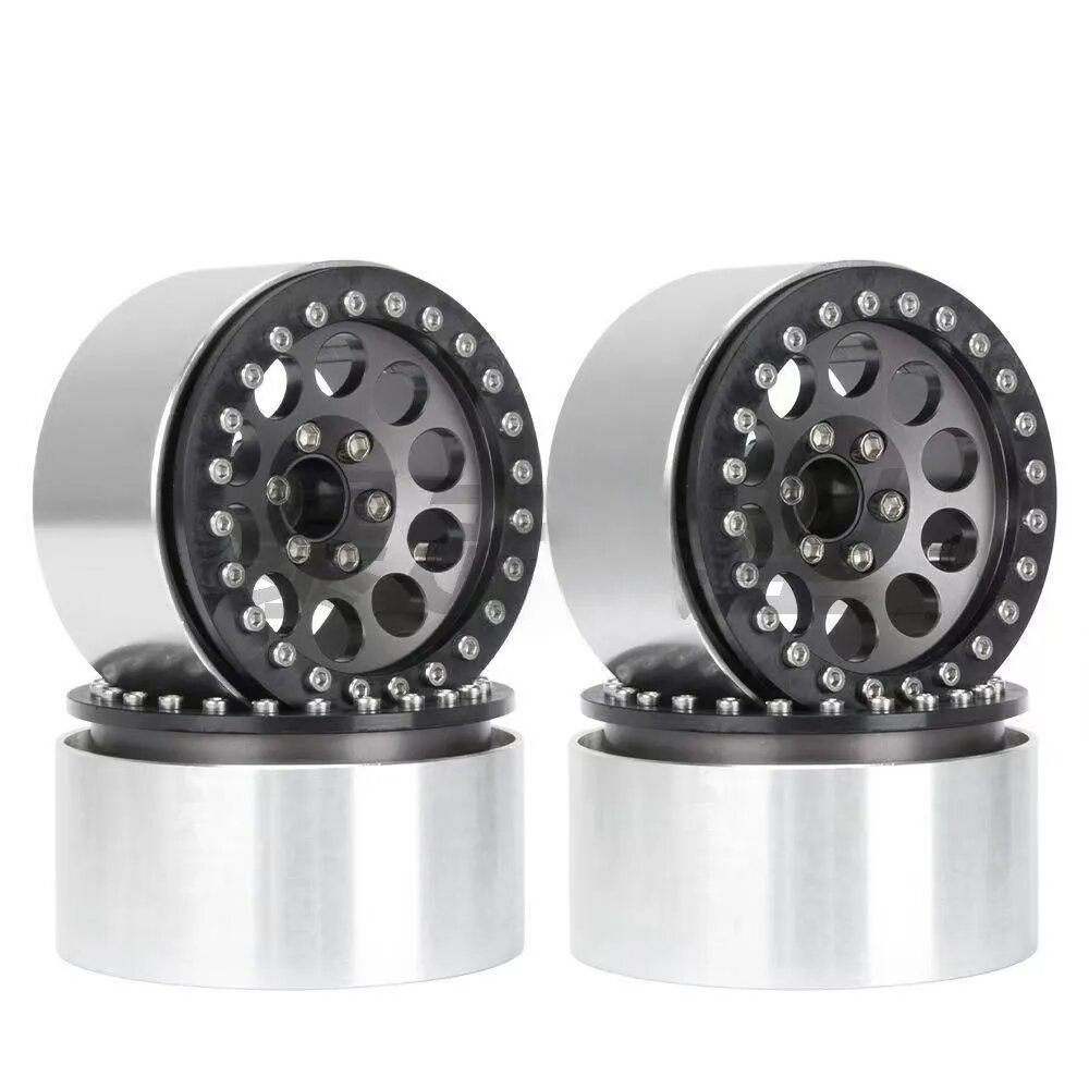 4 шт. Металлический обод ступицы колеса 2.2 Beadlock для 1/10 RC Crawler Axial 4