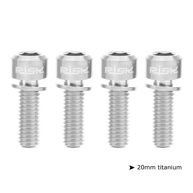 RISK титановые болты M6x18/20 мм для MTB M6x20mm Titanium
