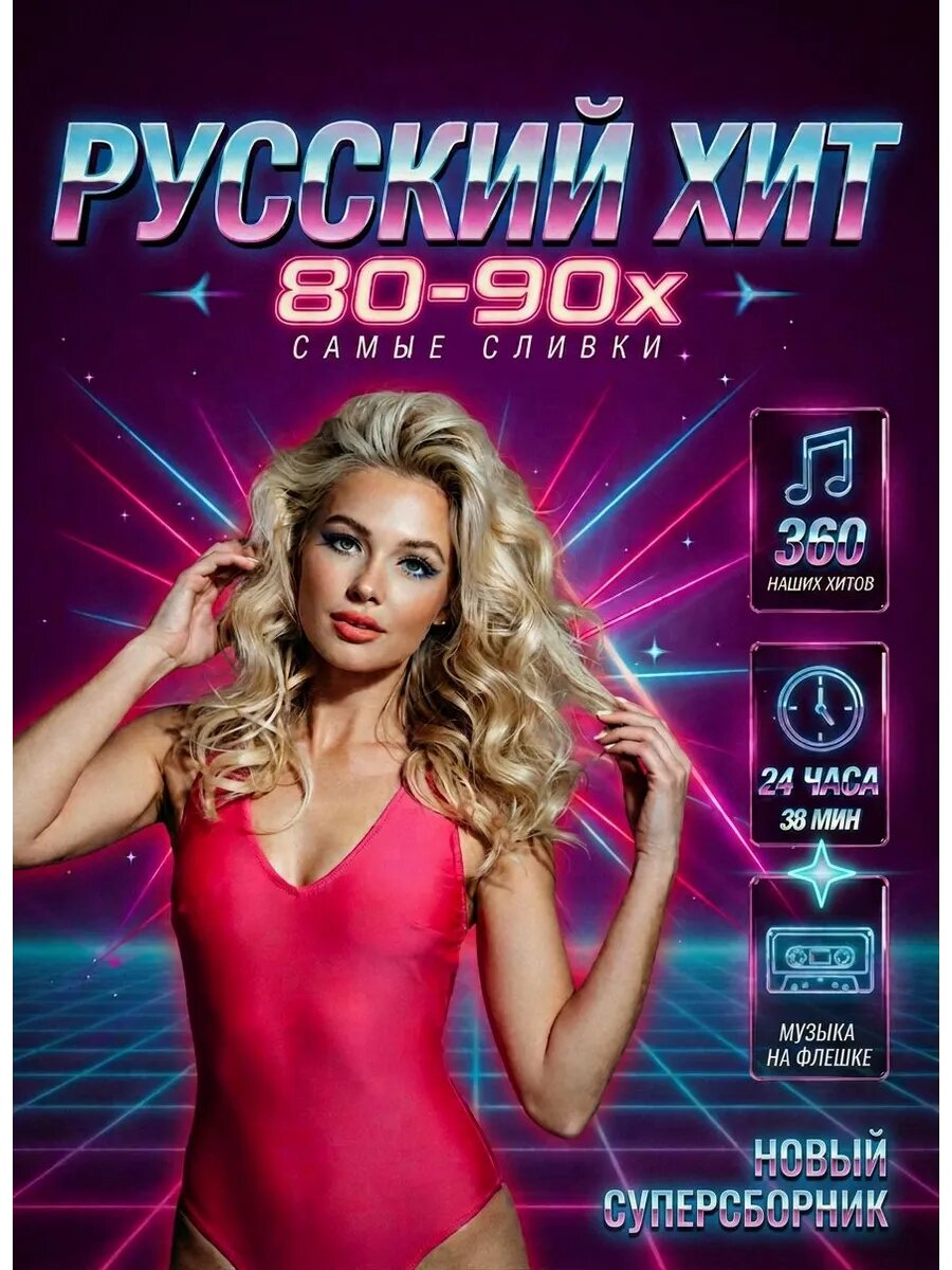 Самые Сливки Дискотек 80-90х Русский Хит (Флешка MP3)
