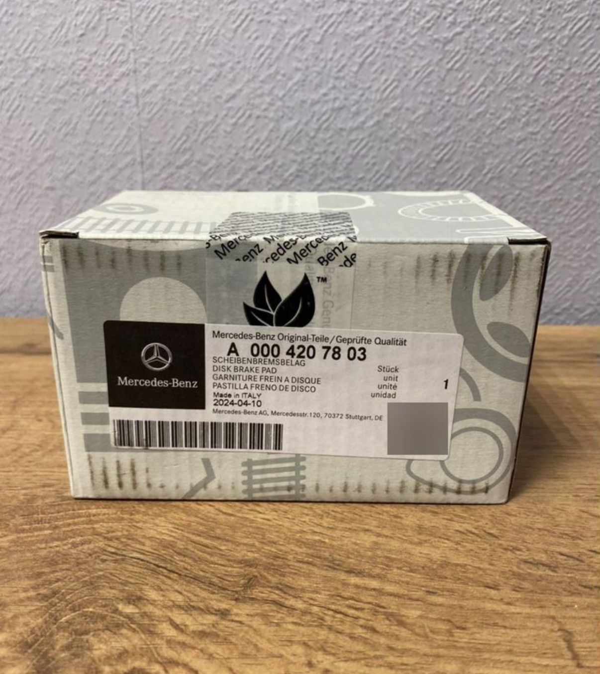 Mercedes-Benz Колодки тормозные Задние, арт. A0004207803