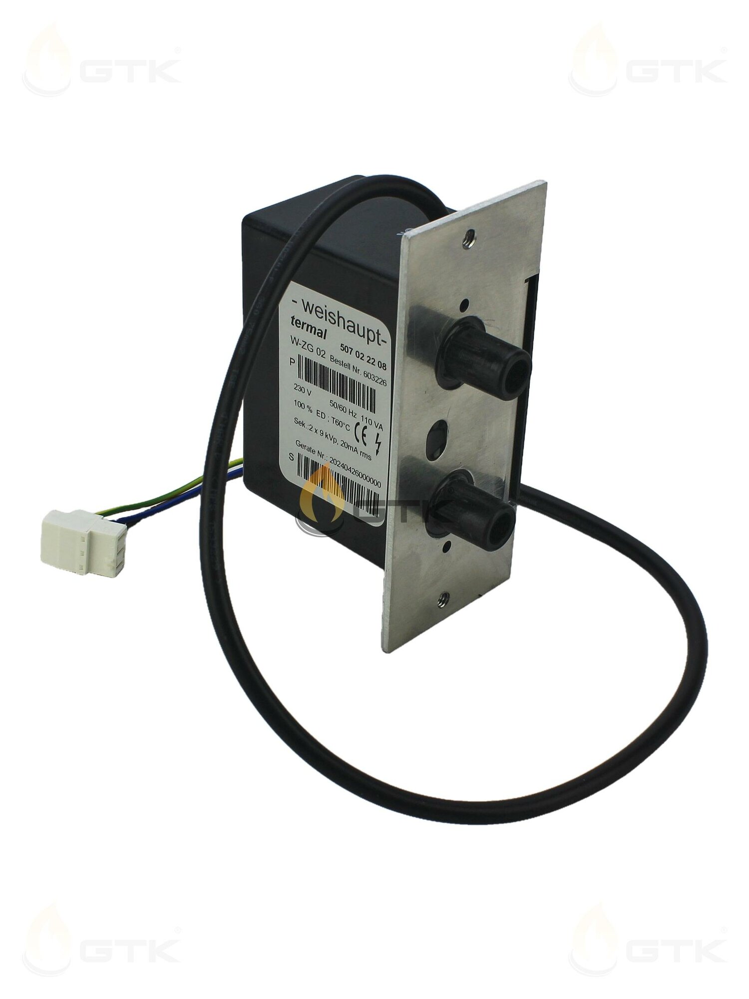 Трансформатор розжига Weishaupt W-ZG 02/V для W-FM, 21770411052