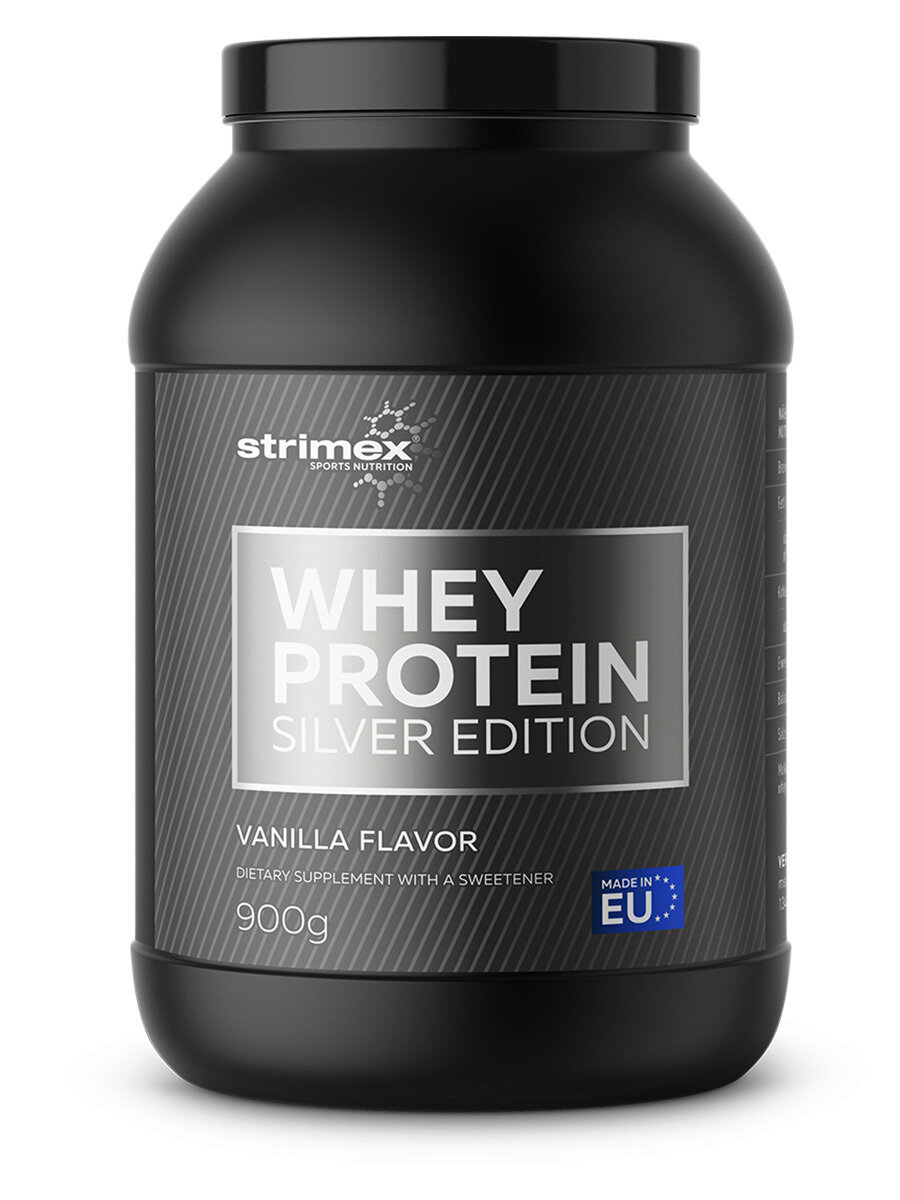 Strimex Whey Protein Silver Edition (900 гр) (клубника-банан)