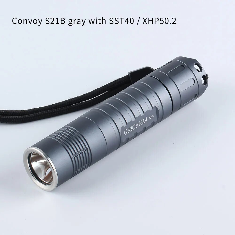 Фонарик Convoy S21B SST40/XHP50.2 519A медный, серый корпус