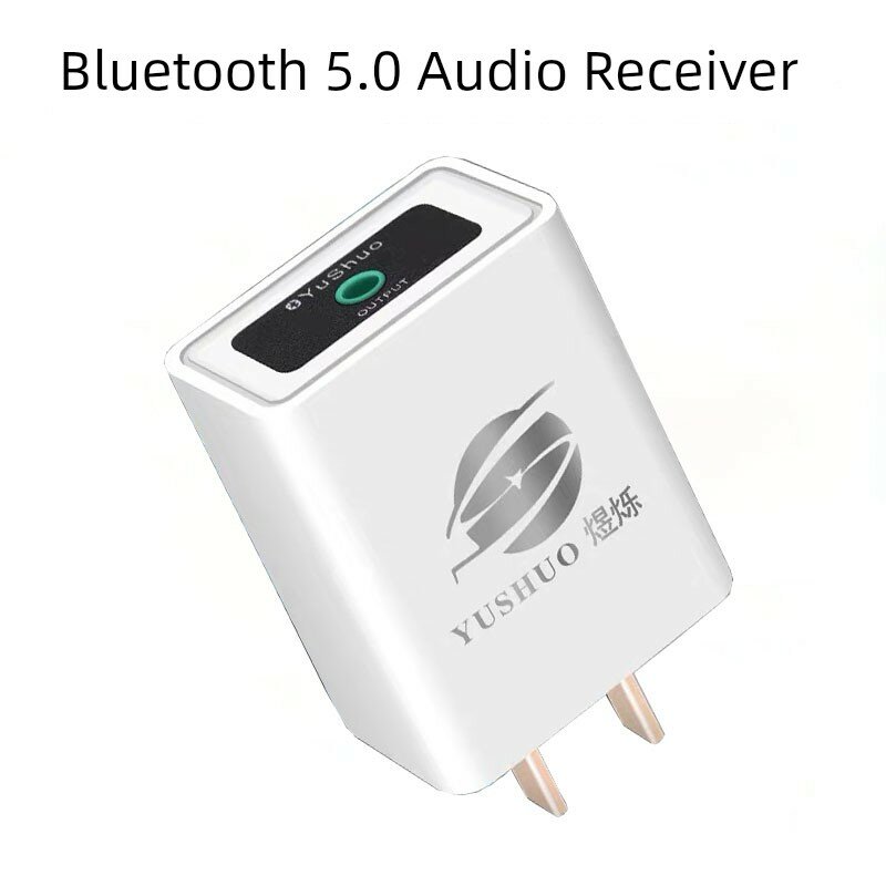 Bluetooth 5.0 аудиоприемник для стереозвука, белый цвет