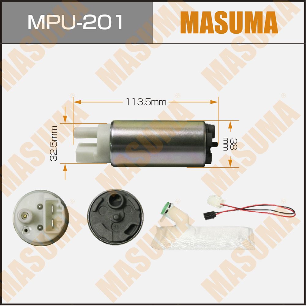 Насос топливный nissan primera (p12) 01-, teana (j31) 06-, x-trail 01-, subaru forester 96- masuma MASUMA MPU-201, oem 2330021010