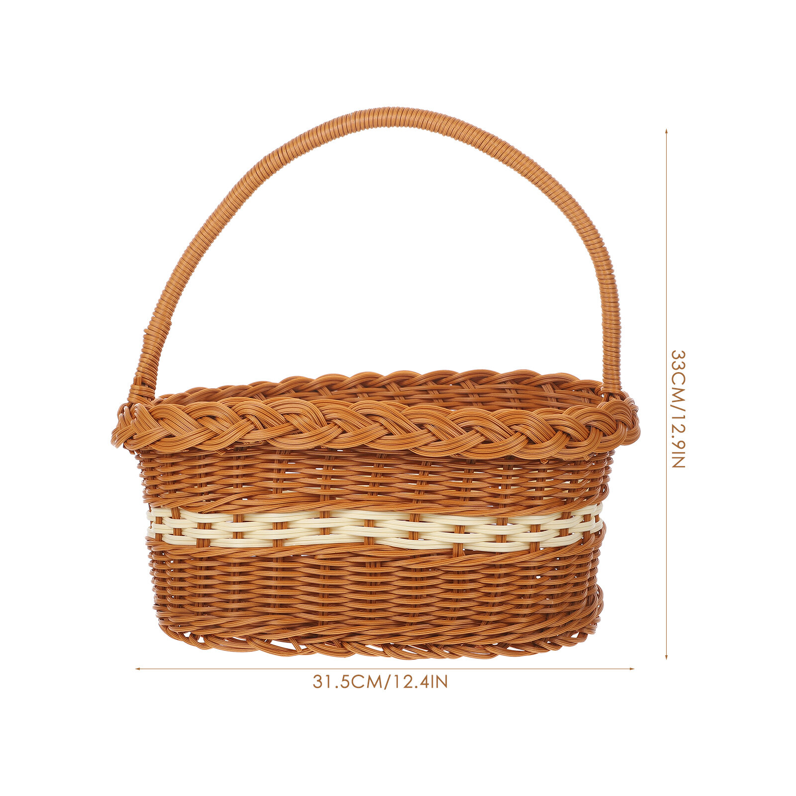 Корзина Для Пикника Из Прочного Материала Стильное Хранение Вес 20X31.5X33Cm