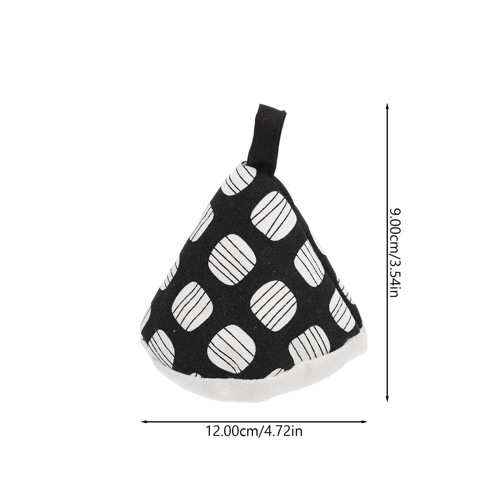 Держатель Для Крышки 2 Штуки Чёрный Антипригарный Размер 12X12X9CM