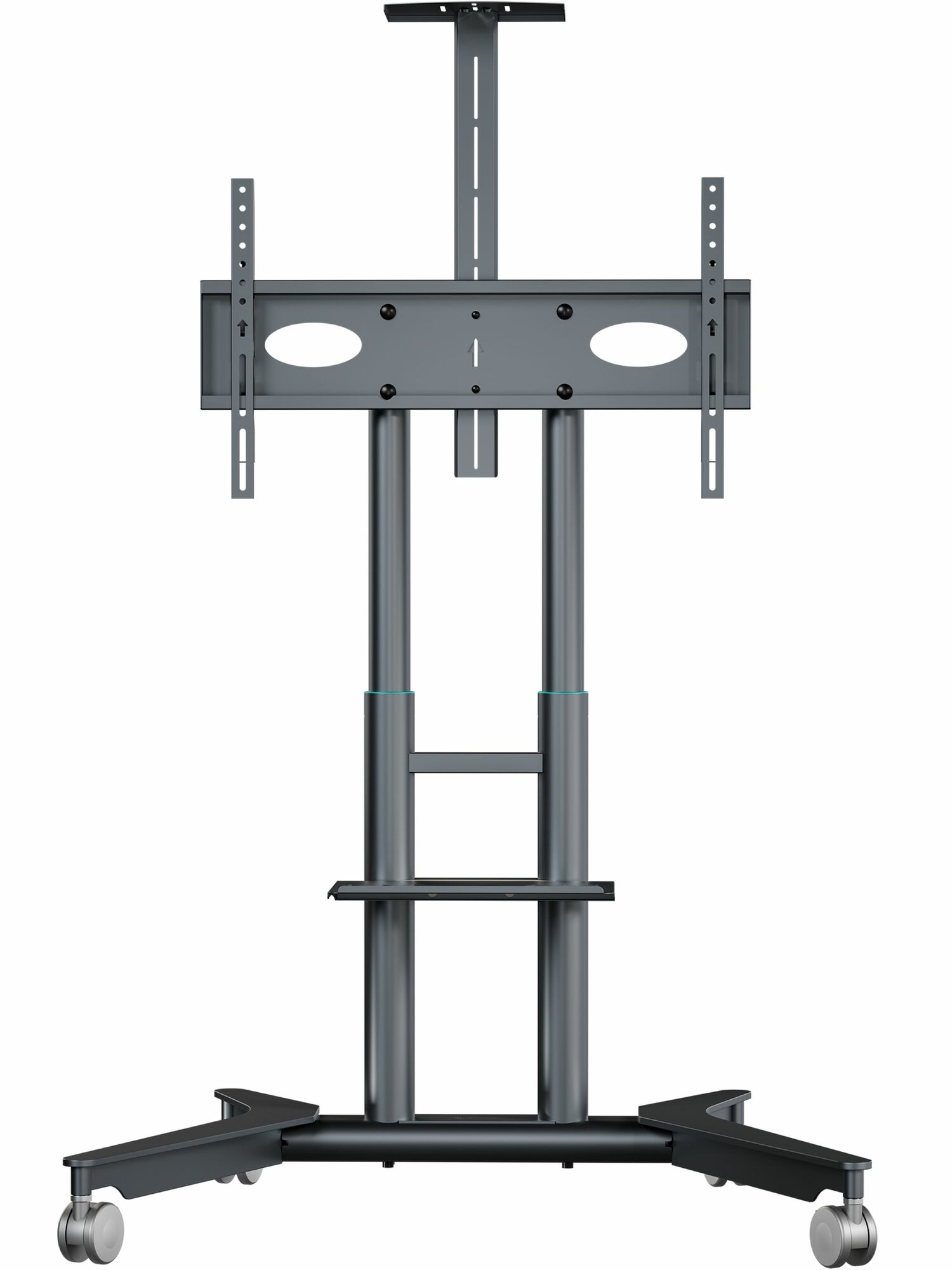 Стойка для телевизора 32"-75" ONKRON TS1571, мобильная, подставка для телевизора до 60 кг, графит